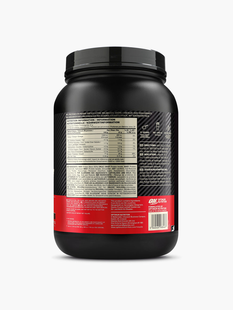 Optimum Gold Standard 100% Whey: 24g Protein | Top Muscle Recovery