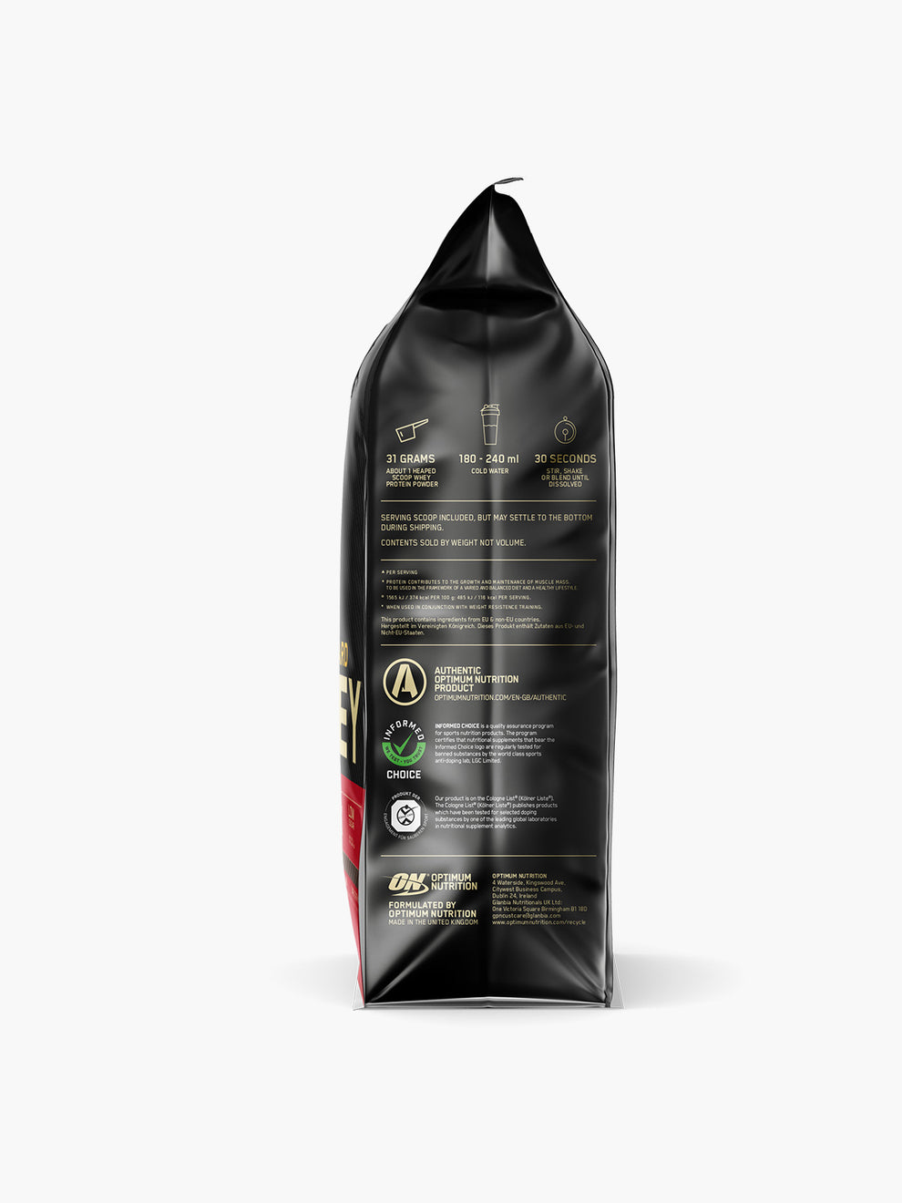 Optimum Gold Standard 100% Whey: 24g Protein | Top Muscle Recovery